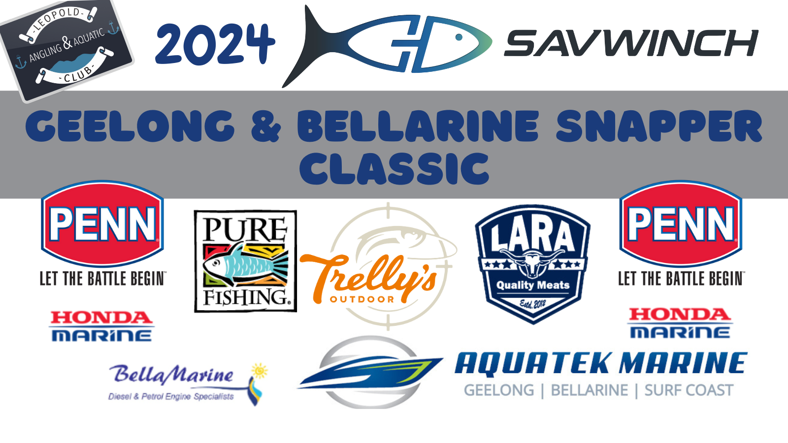2024 SAVWINCH GEELONG & BELLARINE SNAPPER CLASSIC - Track My Fish for ...
